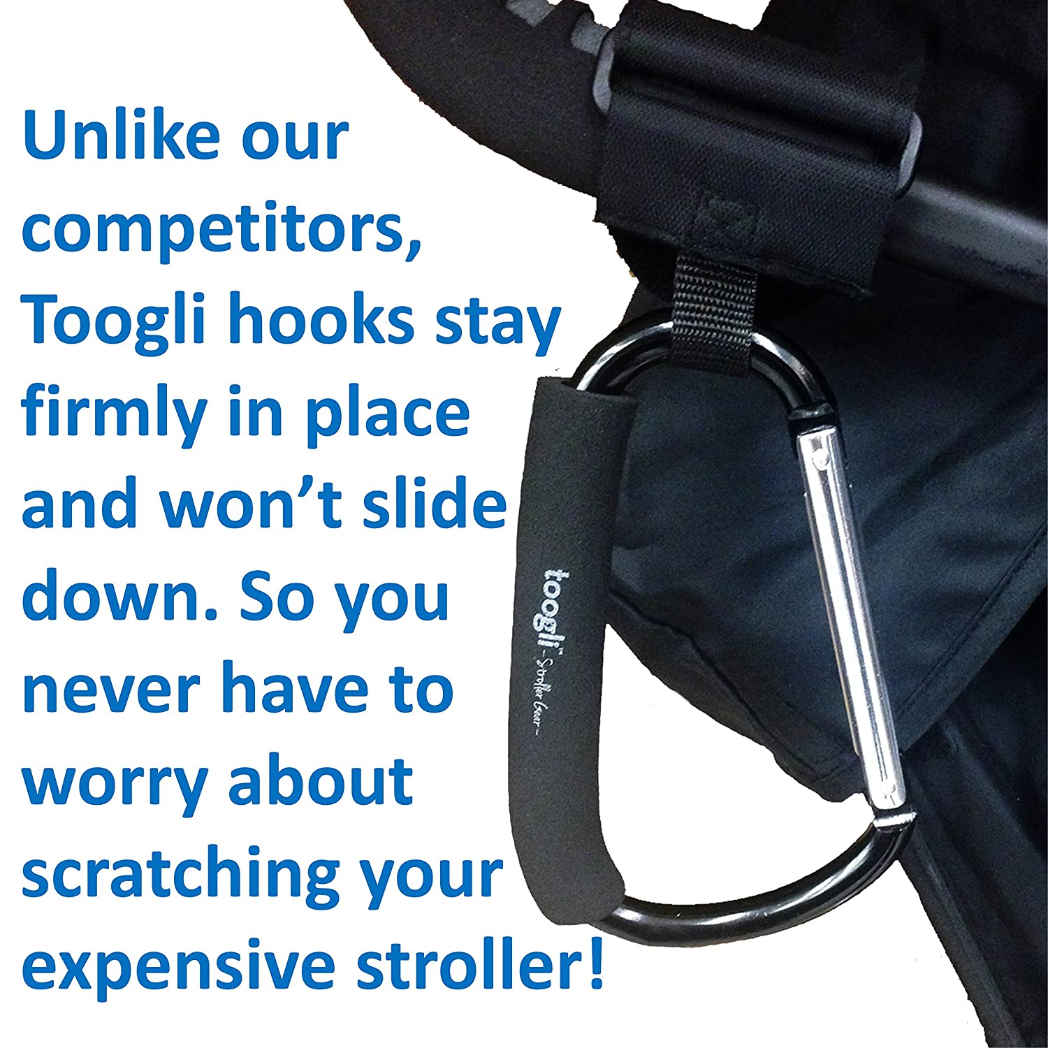 EXTRA LARGE STROLLER HOOKS TOOGLI (SINGLE) - Cuddles