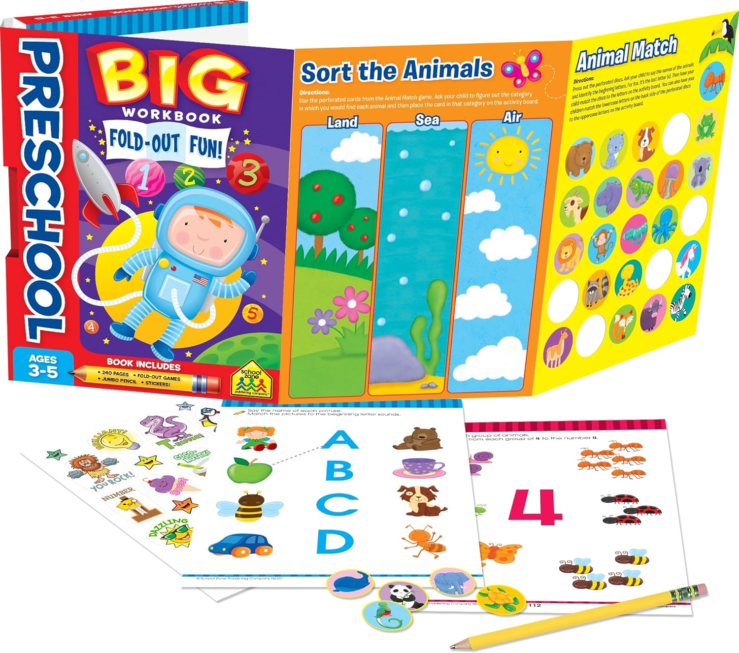 BIG WORK BOOK FOLD-OUT FUN - Cuddles